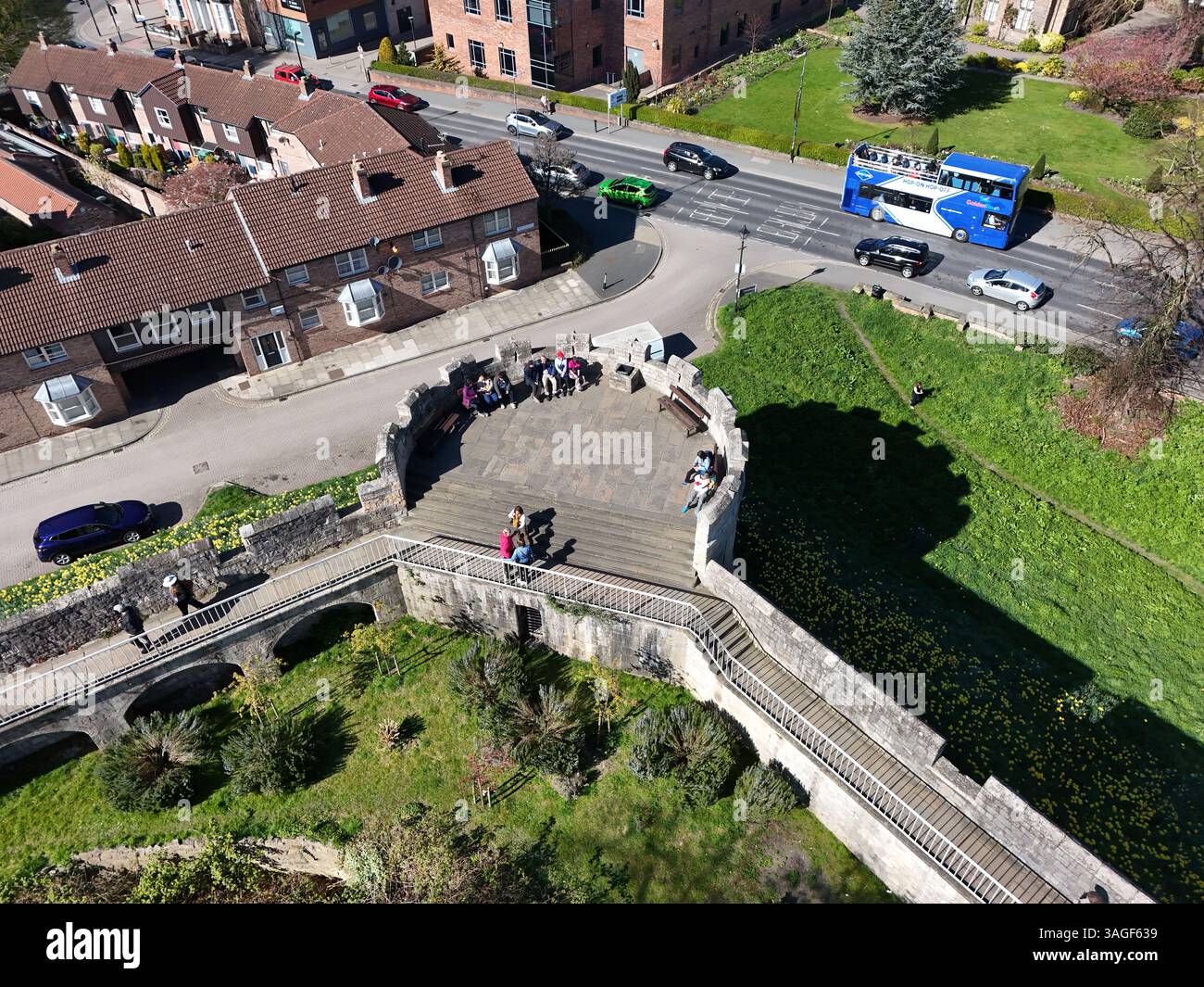 York city wall, Lord Mayor's Walk, York Stock Photo - Alamy
