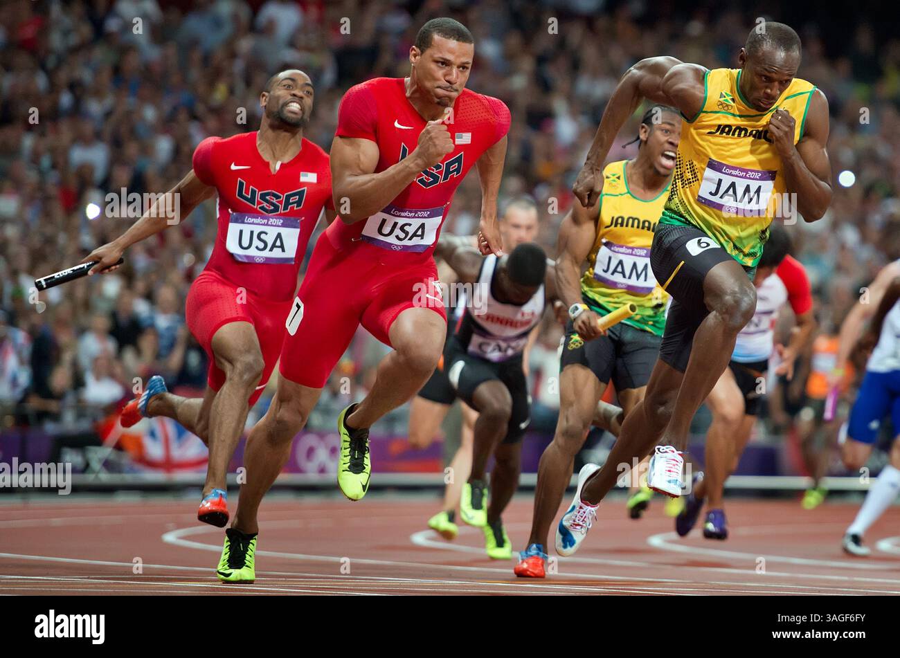 Aug. 11, 2012 - London, GBR - United States sprinter Ryan Bailey ...