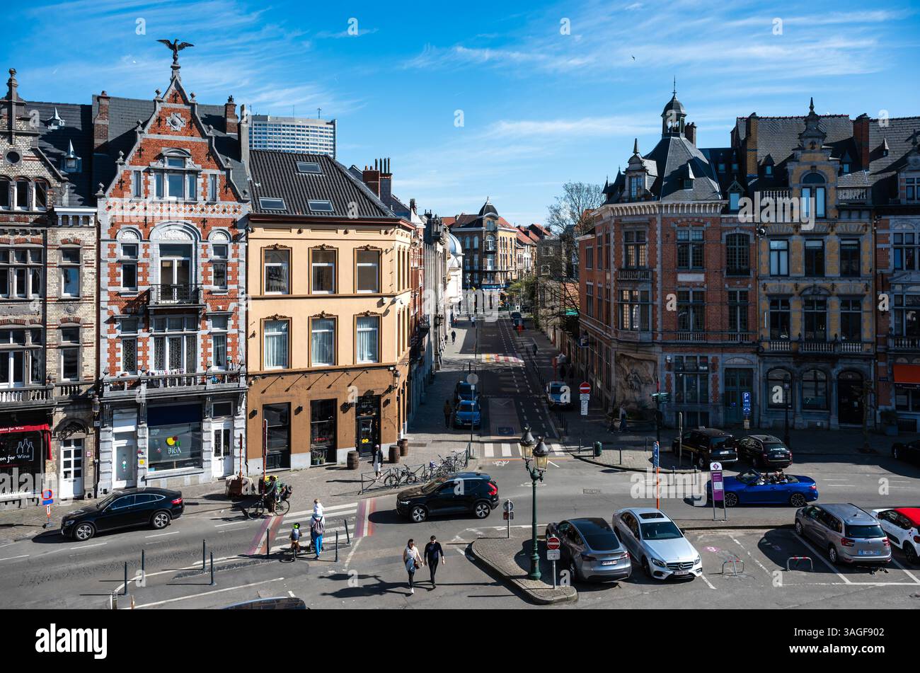 Place Collignon Square, with residencial and commercial architecture ...