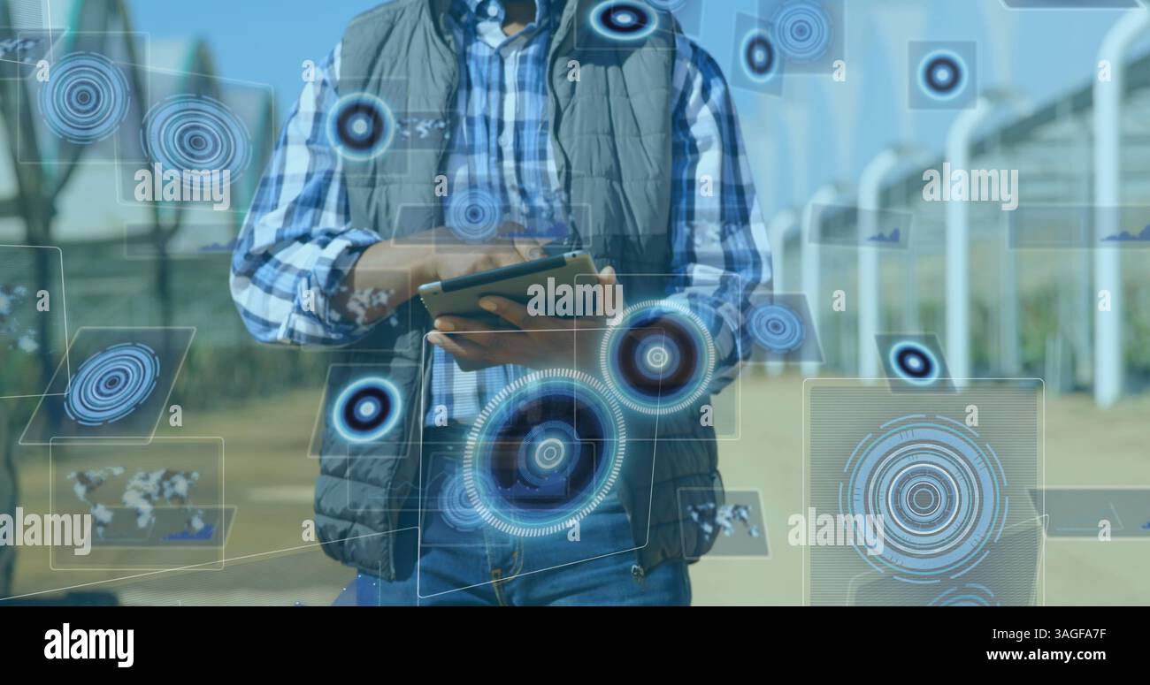 Scanning network on tablet hi-res stock photography and images - Alamy