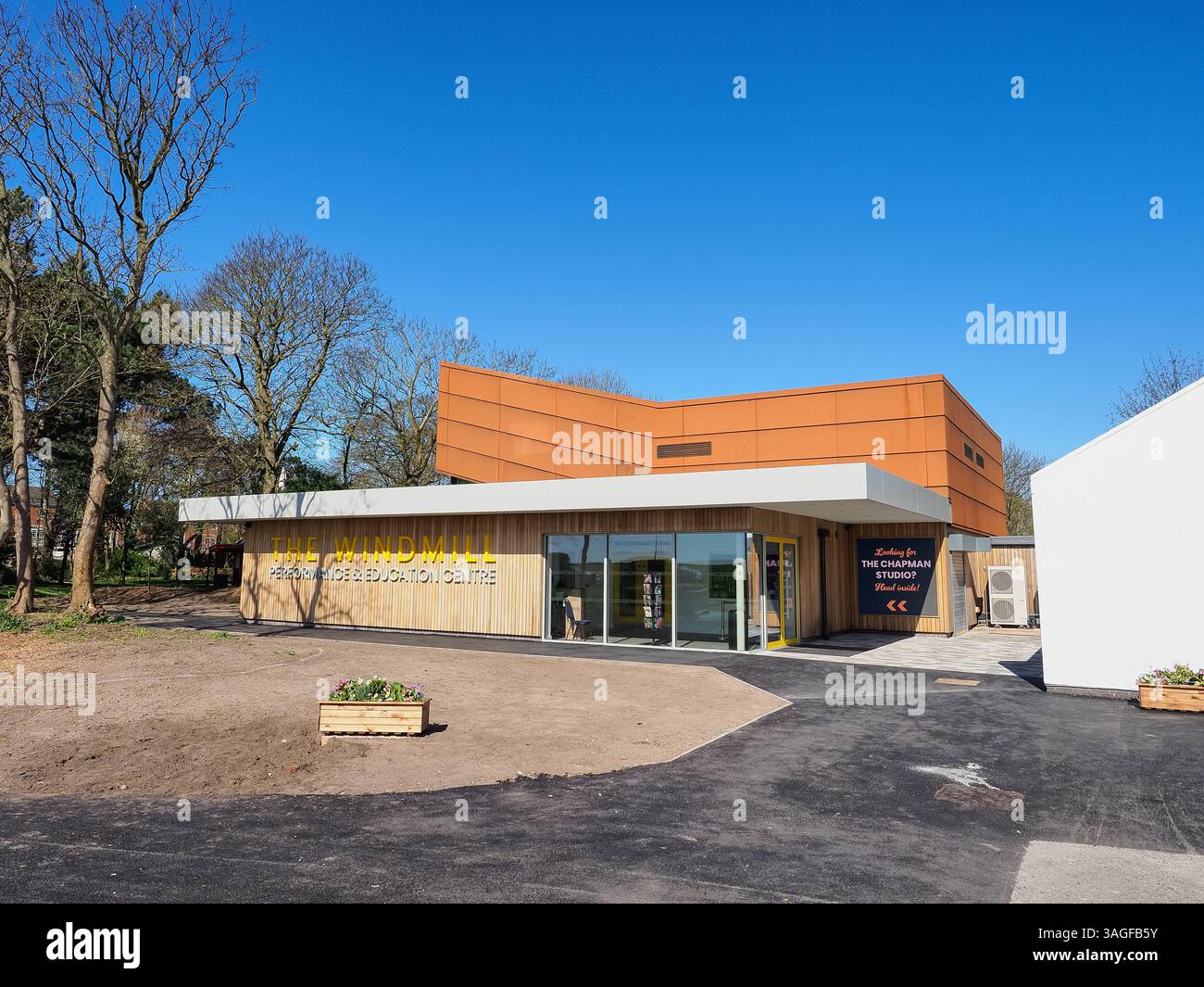 Lytham, Lancashire, UK, 04-05-2025: The Windmill. Modern educational ...