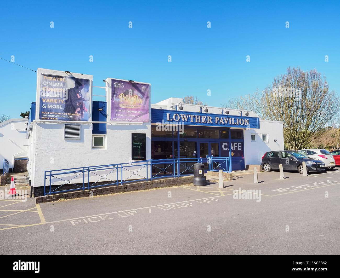 Lytham, Lancashire, UK, 04-05-2025: Exterior view of Lowther Pavilion ...