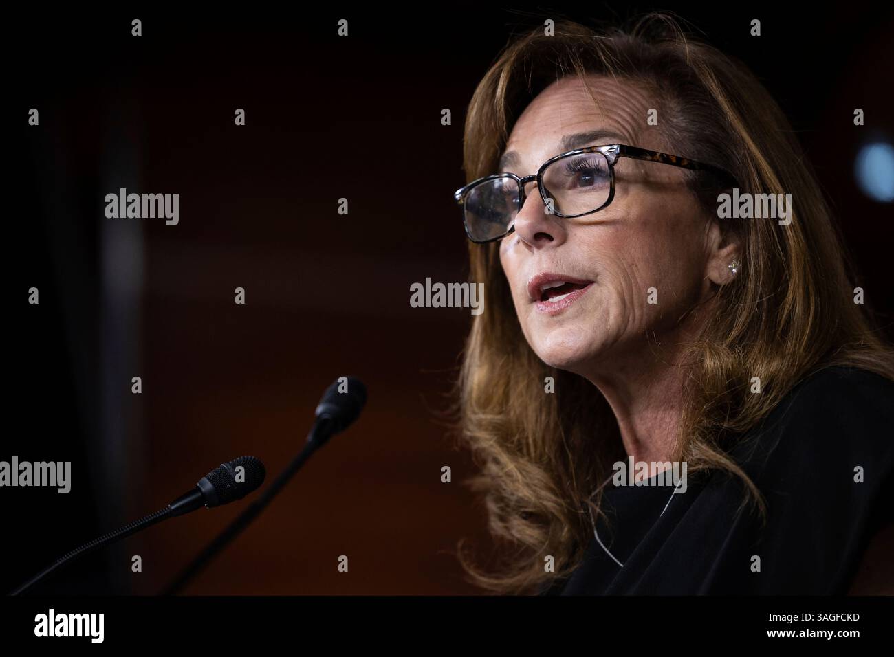 Rep. Lisa McClain (R-Mich.) speaks during a press conference at the U.S ...