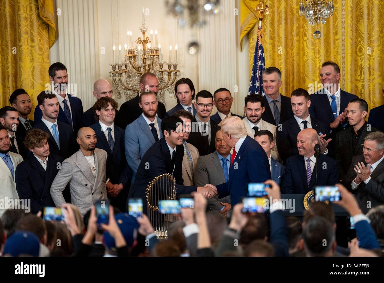 April 7, 2025, Washington, District of Columbia, USA: President DONALD ...