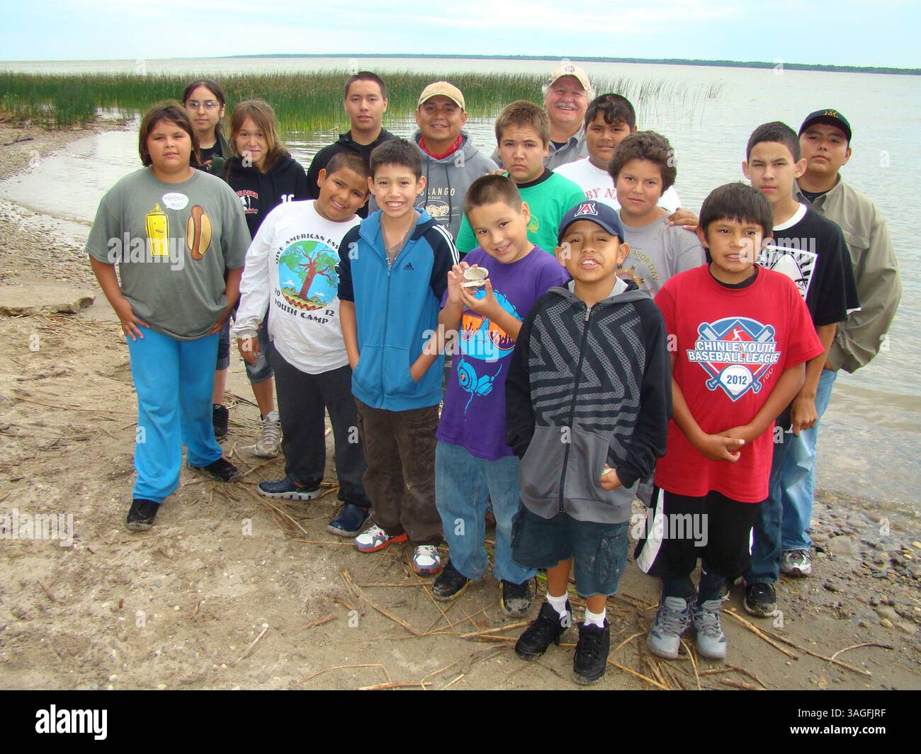 Aug. 14, 2012 - Red Lake Indian Reservation, MN, USA - Youths from the ...