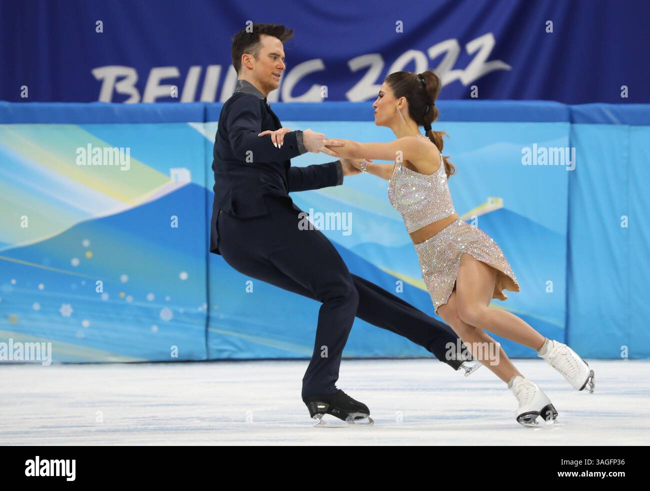 FEB 12, 2022 - Beijing, China: Tina Garabedian and Simon Proulx-Senecal ...