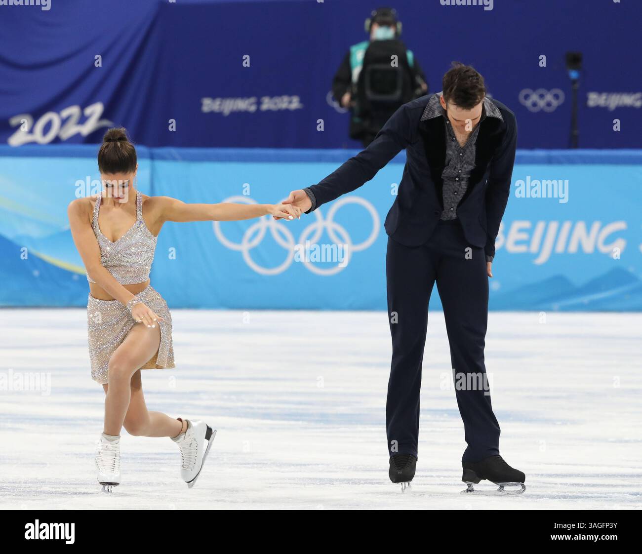 FEB 12, 2022 - Beijing, China: Tina Garabedian and Simon Proulx-Senecal ...