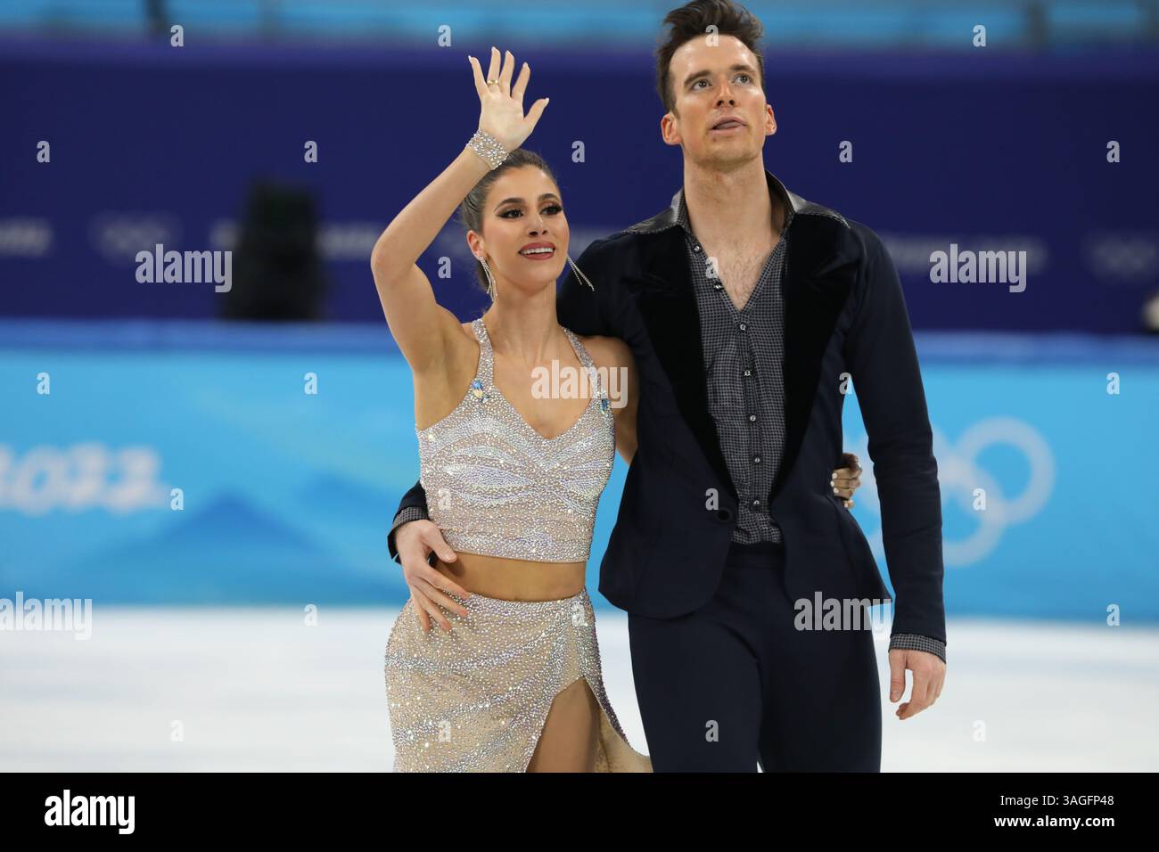 FEB 12, 2022 - Beijing, China: Tina Garabedian and Simon Proulx-Senecal ...