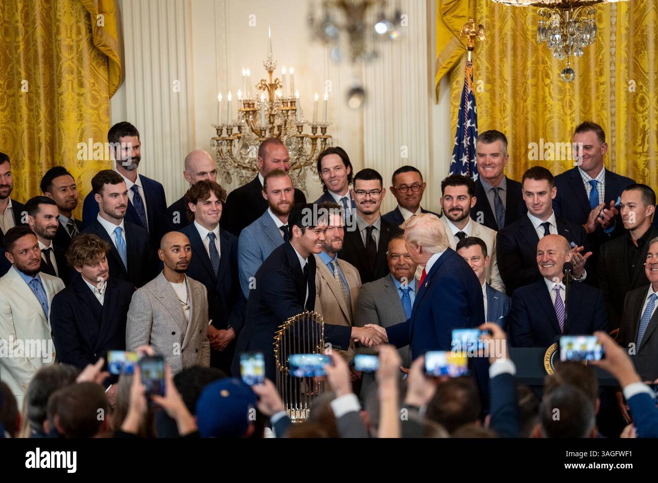 April 7, 2025, Washington, District of Columbia, USA: President DONALD ...