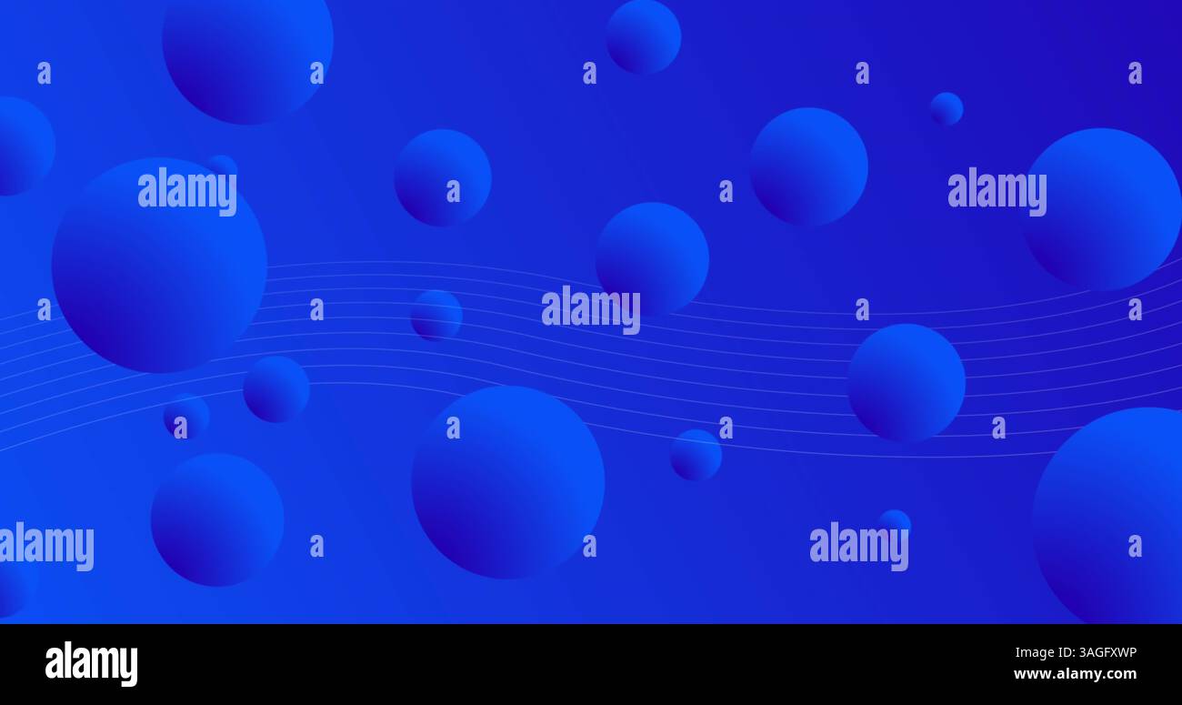 Image of colourful shapes moving on blue background Stock Photo - Alamy
