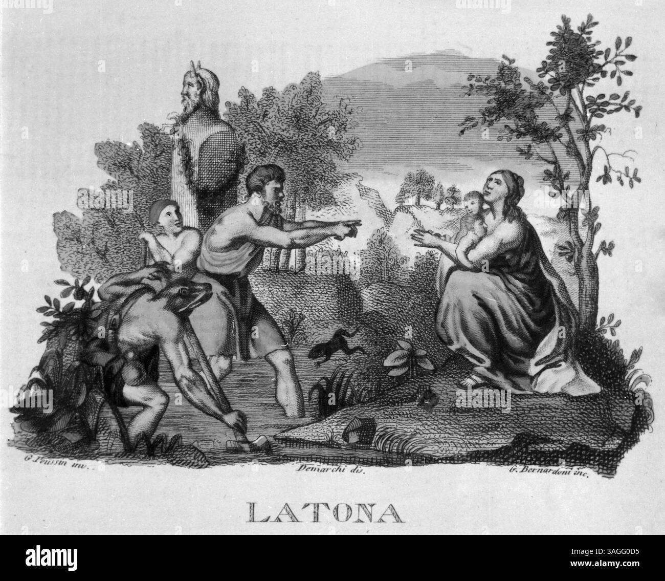 Lato, Goddess of Motherhood, illustration after Italian-French painter ...