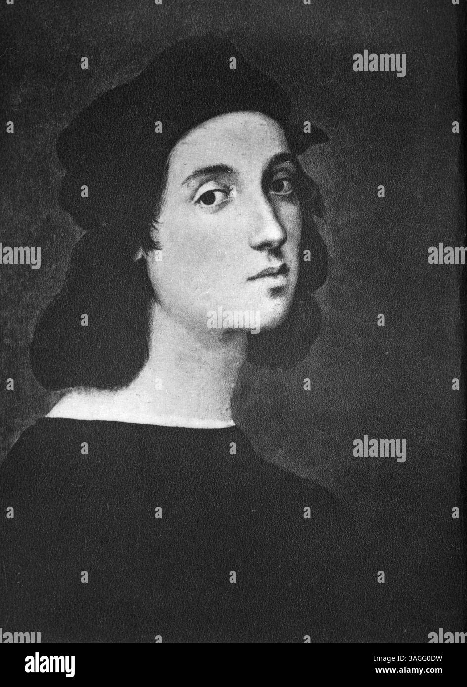 Italian painter Raphael, self-portrait, 1500s Stock Photo - Alamy