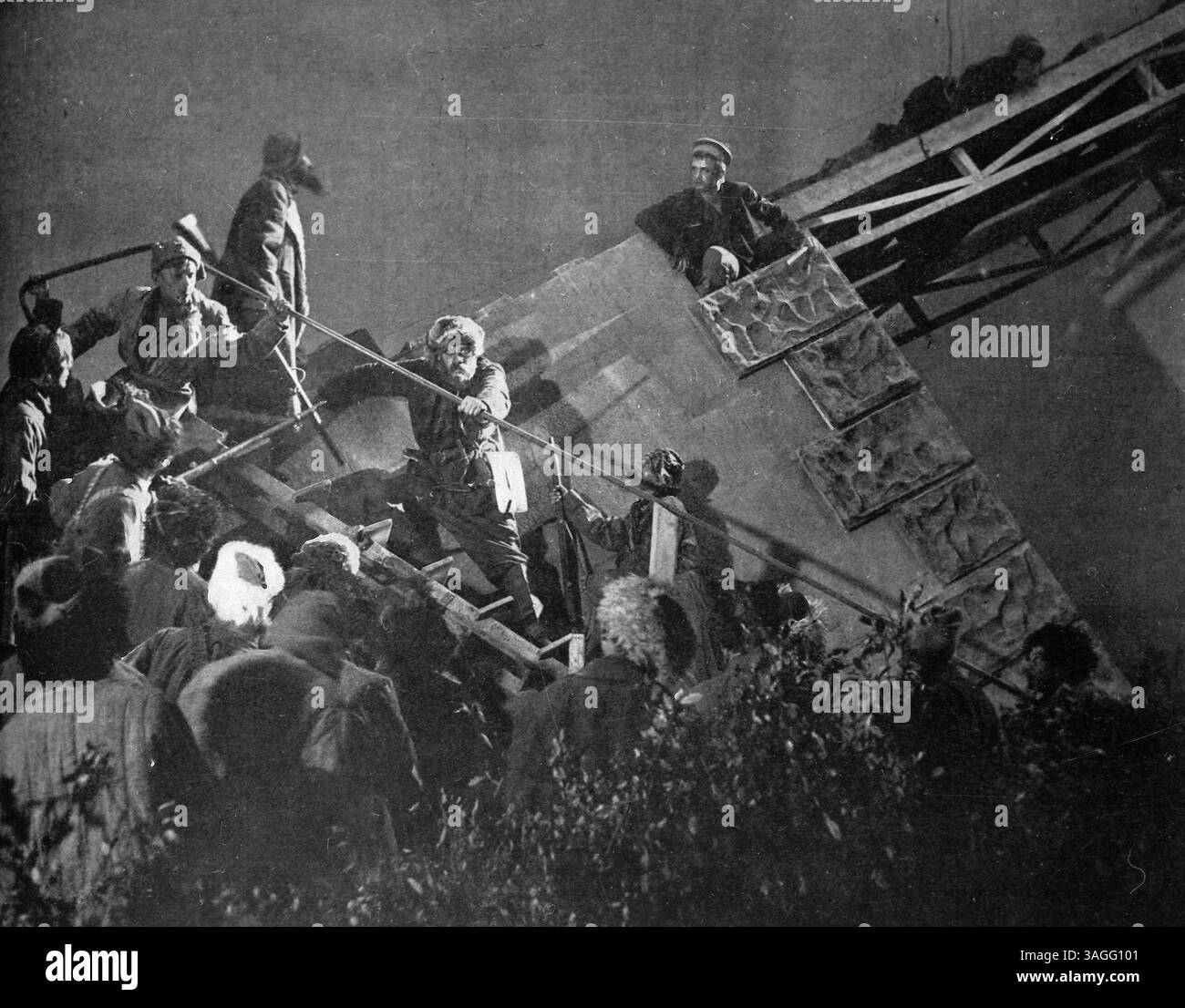 Representation of the Soviet play Armoured Train 1469, by Russian ...