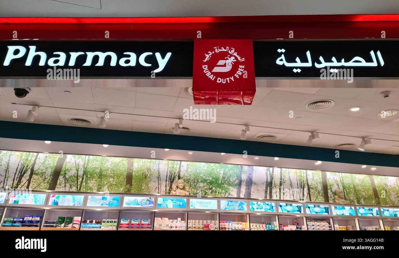 Dubai, United Arab Emirates - 21. January 2024: Dubai Duty Free ...