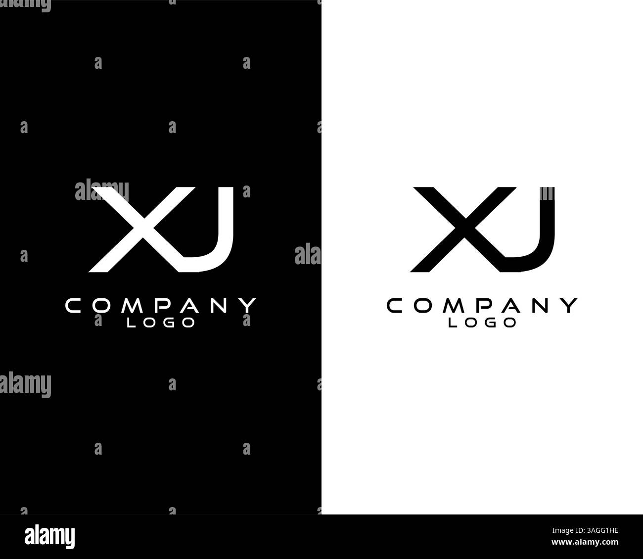letter XJ, JX Monogram logotype vector for company. business identity Stock Vector Image & Art ...