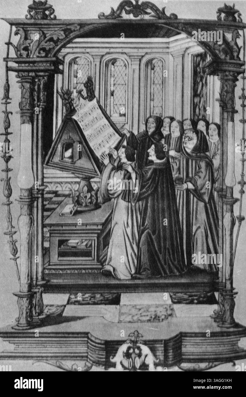 Johannes ockeghem at the lectern hi-res stock photography and images ...