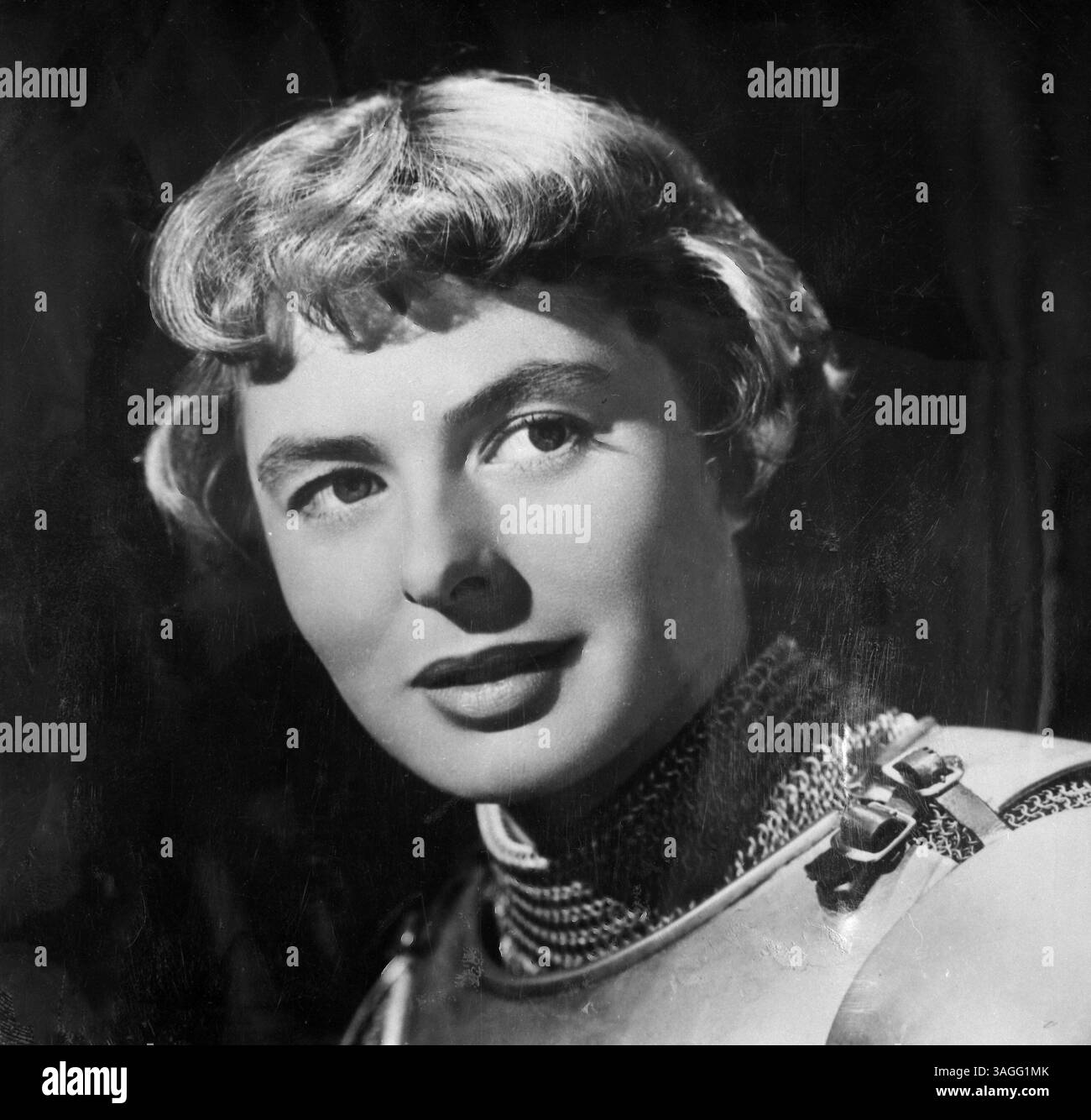 Swedish actress Ingrid Bergman in the movie Joan of Arc, 1948 Stock ...