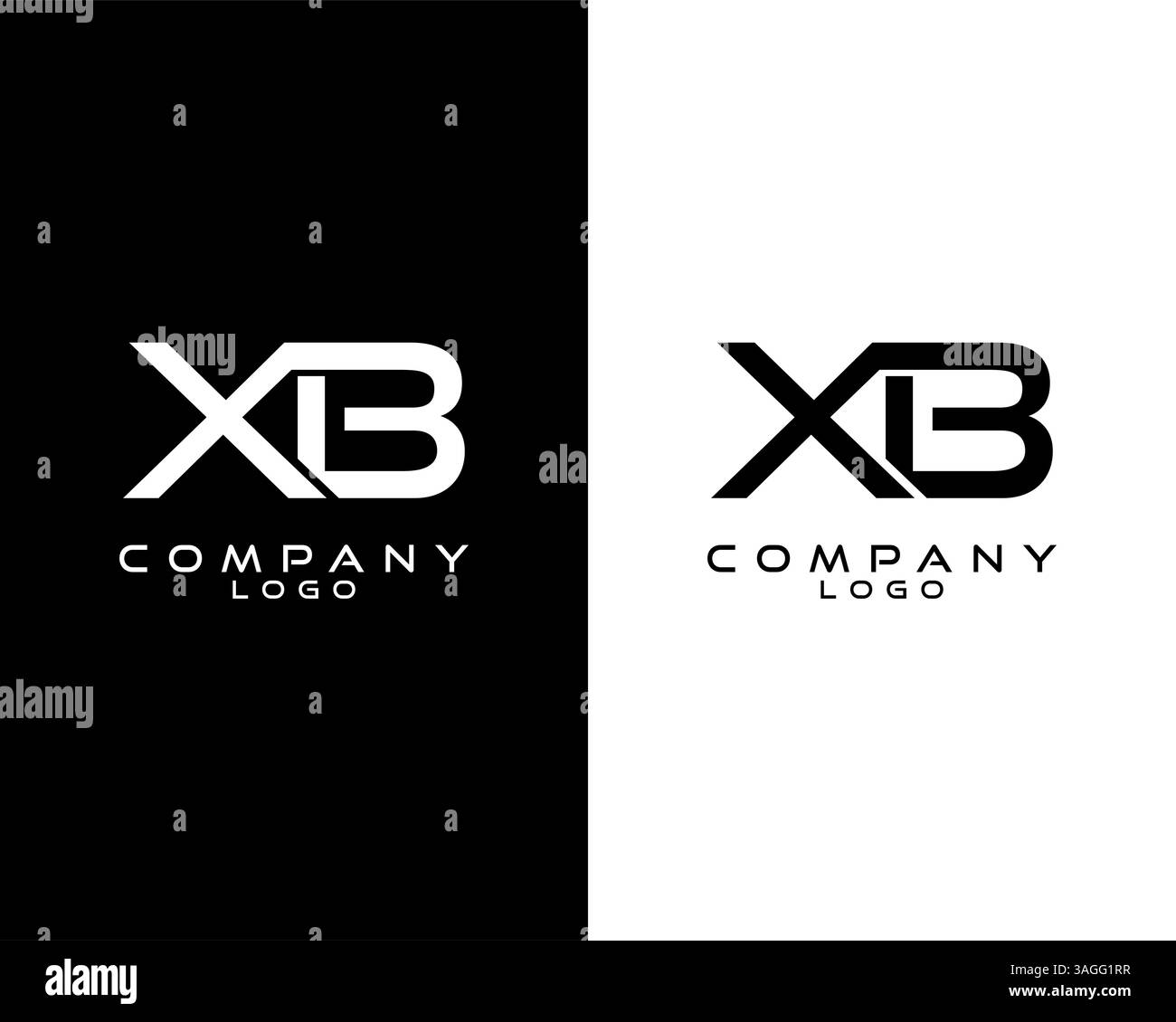 letter XB, BX Monogram logotype vector for company. business identity Stock Vector Image & Art ...