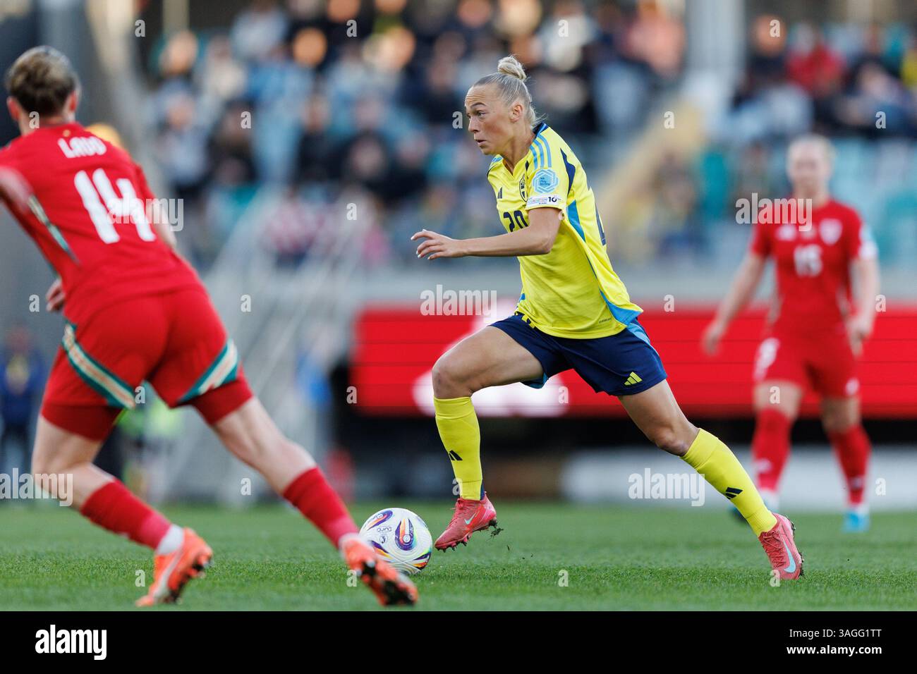 Hanna Bennison of, Sweden. , . during the UEFA Women's Nations League ...