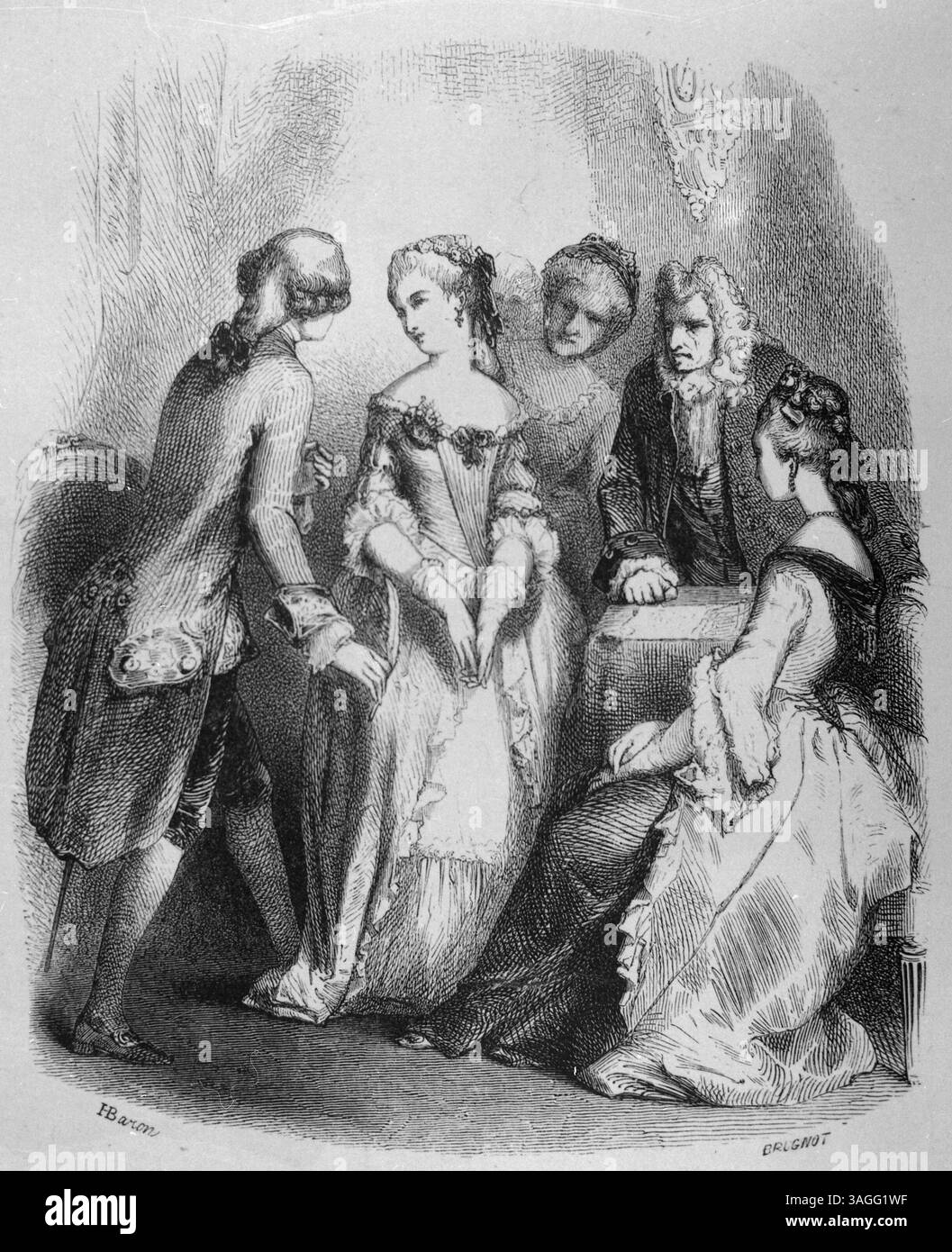 Julie, or the new Heloise, illustration of the book by French author ...