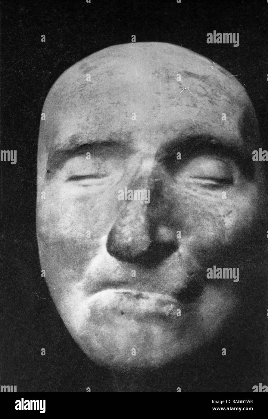 Funeral mask of English-born American Founding Father, French ...