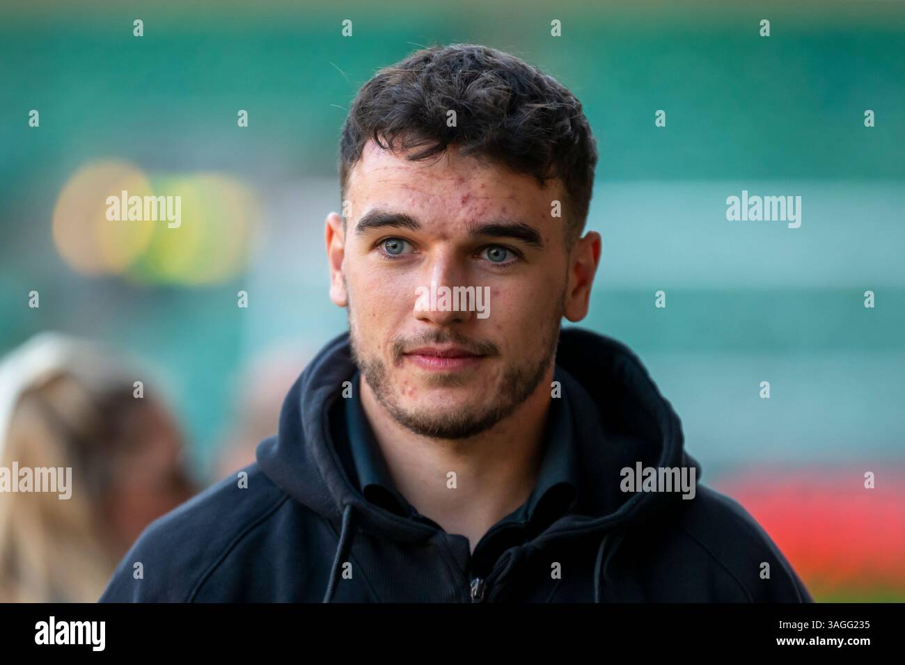 Liam Gibbs of Norwich City arrives before the Sky Bet Championship ...