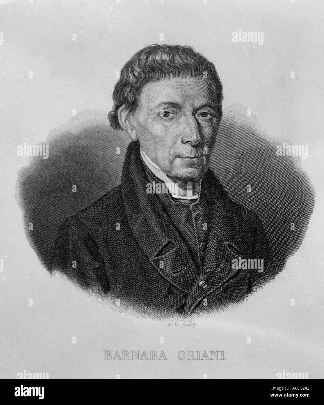 Italian priest, geodesist, astronomer and scientist Barnaba Oriani ...