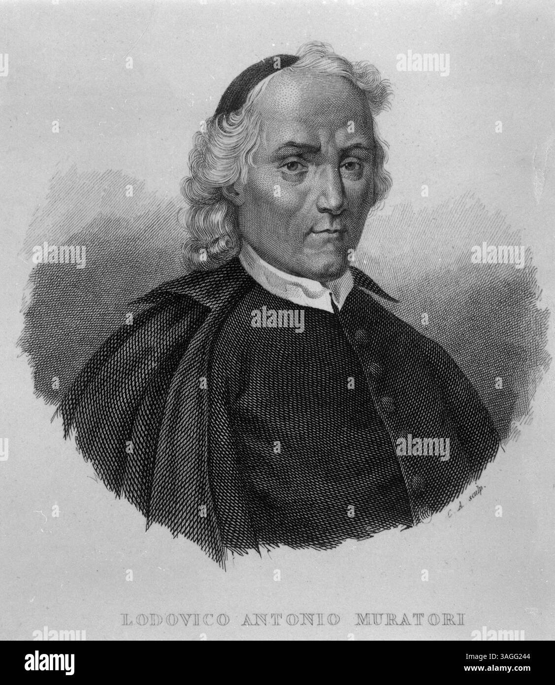 Italian Catholic priest and historian Lodovico Antonio Muratori ...