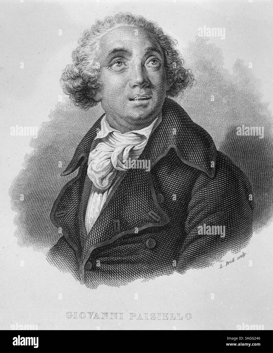 Italian composer Giovanni Paisiello, illustration 1800s Stock Photo - Alamy