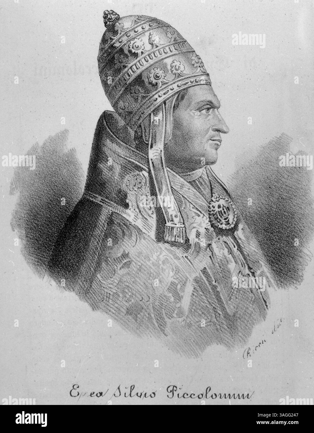 Italian Pope Pius II, born Enea Silvio Bartolomeo Piccolomini ...