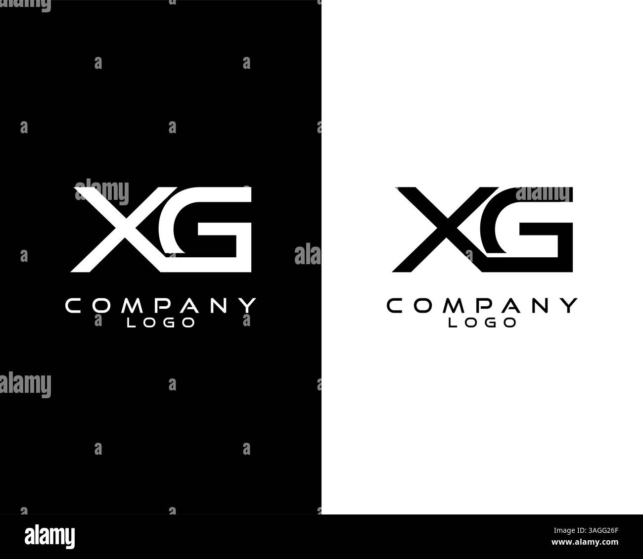 letter XG, GX Monogram logotype vector for company. business identity ...