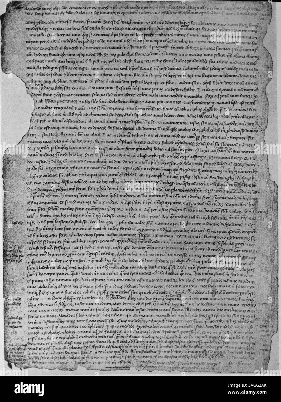 The last page of the letter of Italian poet Francis Petrarch to ...