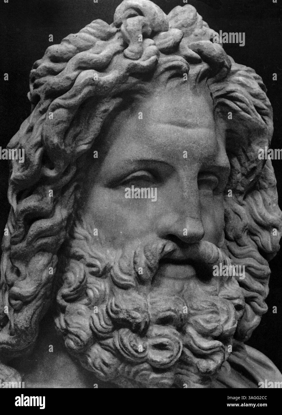 Zeus of Otricoli, ancient Roman bust Stock Photo - Alamy