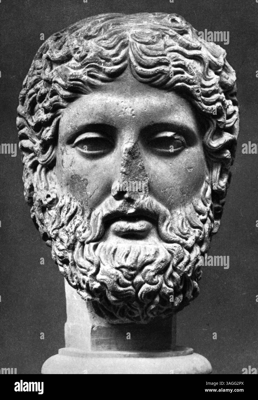 Marble greek god head Black and White Stock Photos & Images - Alamy