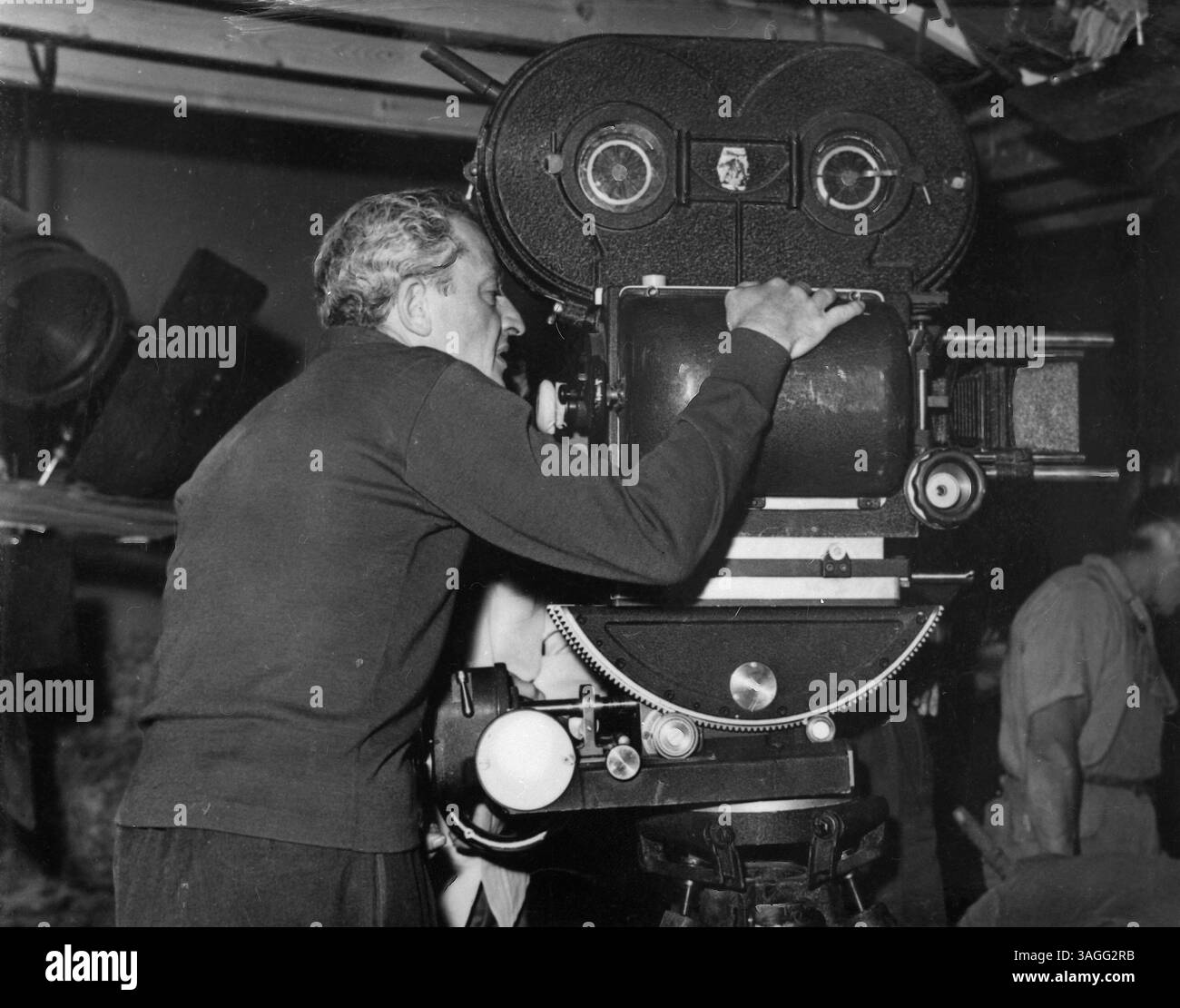 Movie director filming, USA 1950s Stock Photo - Alamy