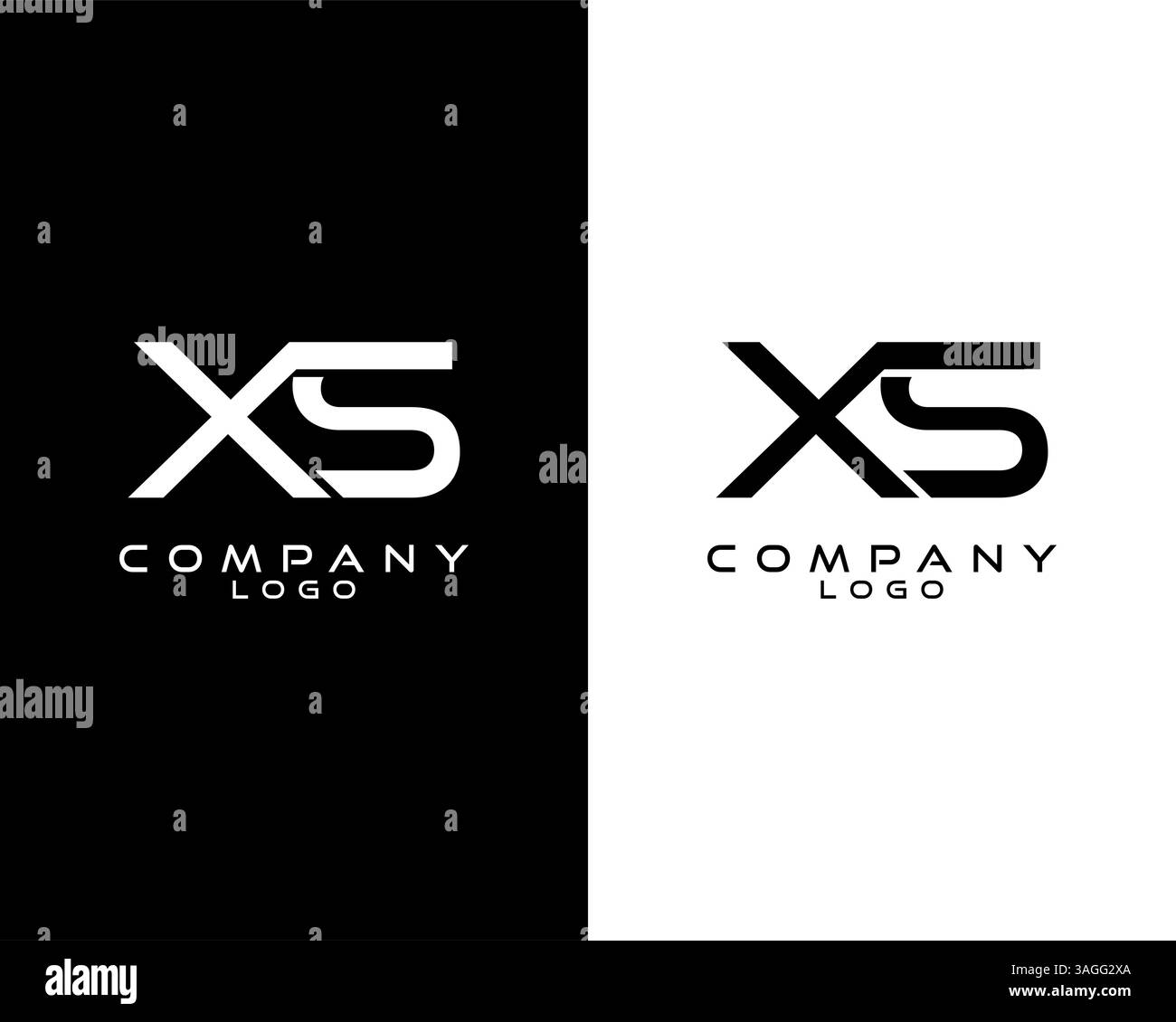 letter XS, SX Monogram logotype vector for company. business identity ...