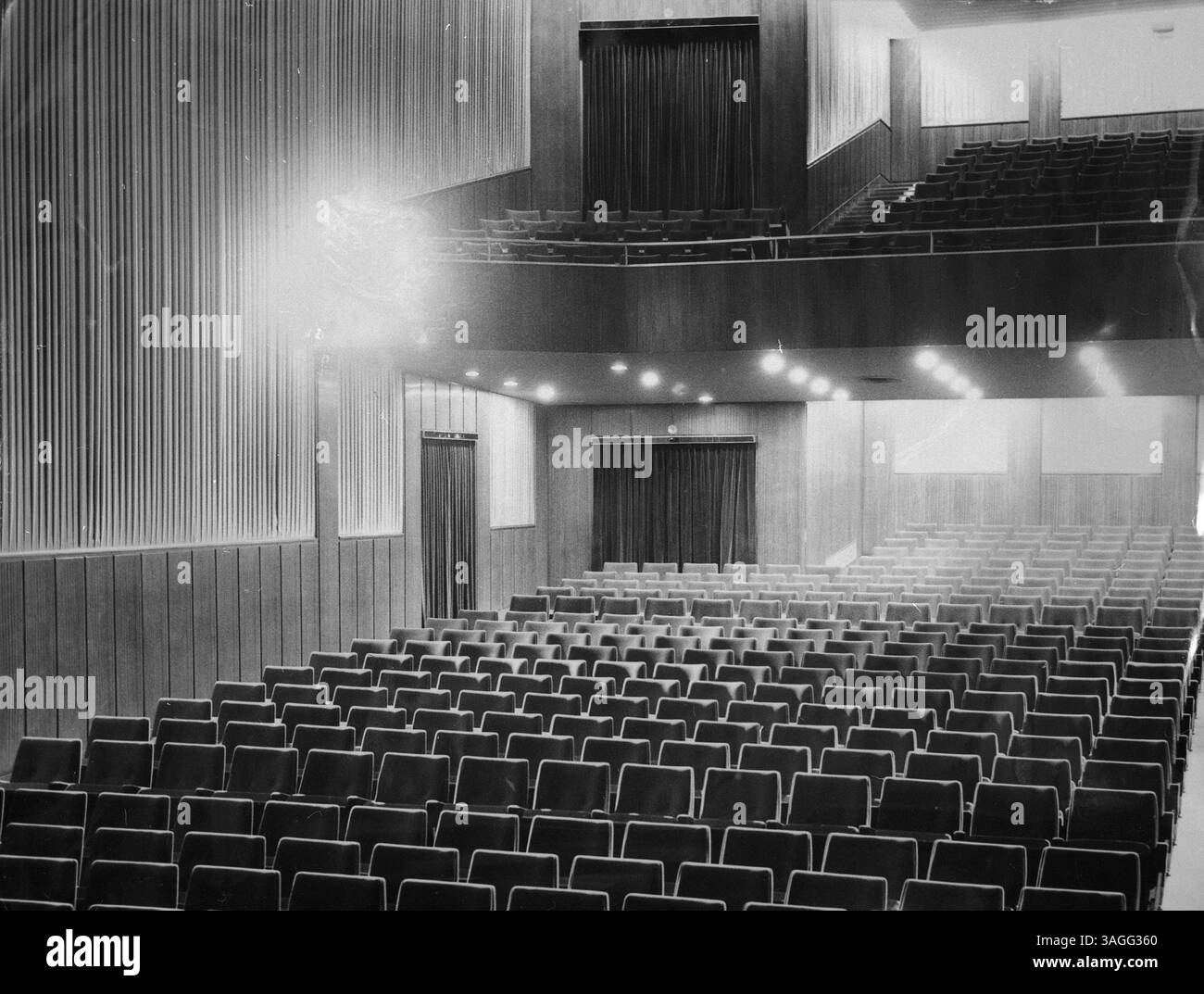 Interiors of a movie theatre in the 1950s, Italy Stock Photo - Alamy