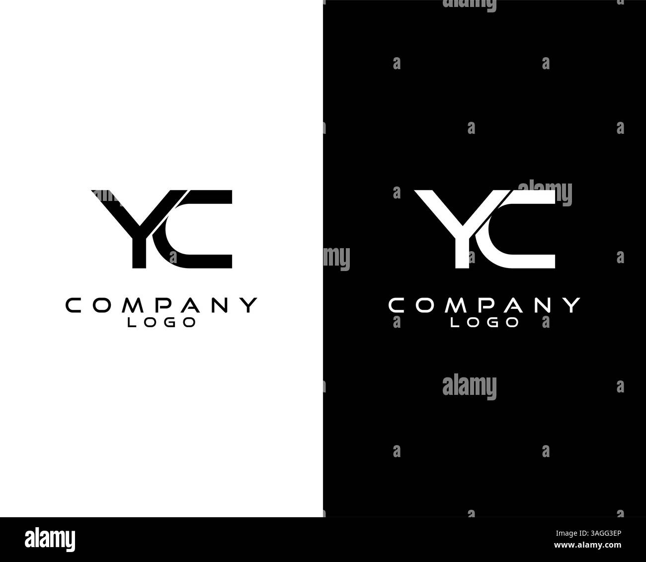 YC, CY modern letter logo design template vector . vector logo for ...