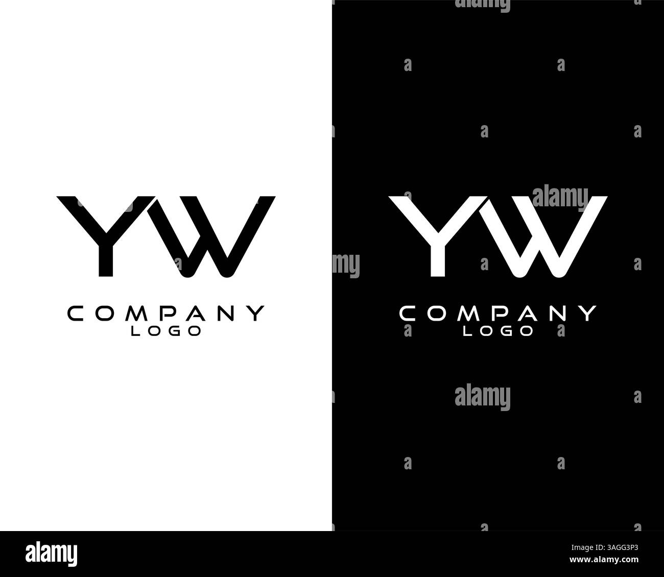 YW, WY modern letter logo design template vector . vector logo for ...