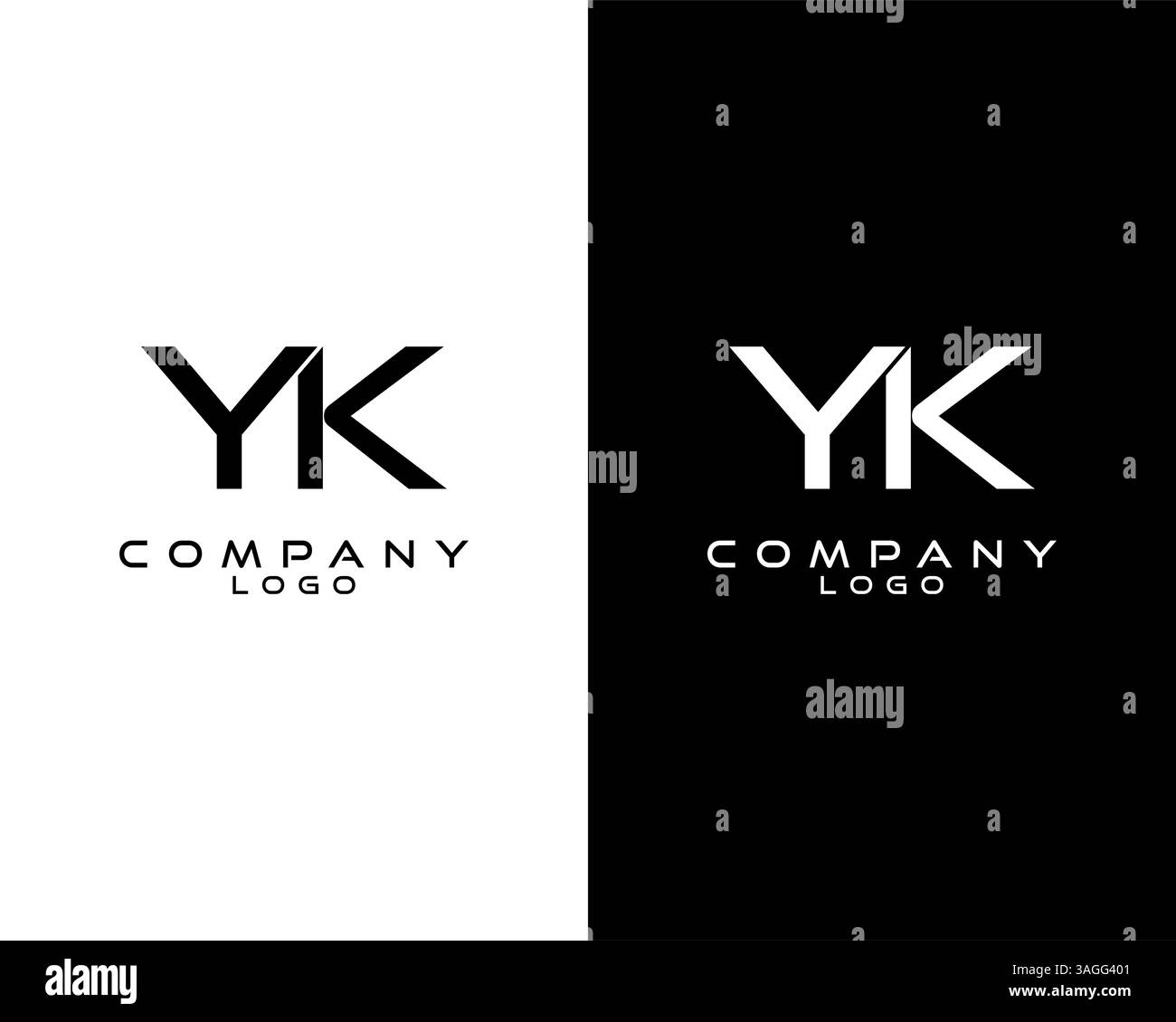 YK, KY modern letter logo design template vector . vector logo for ...