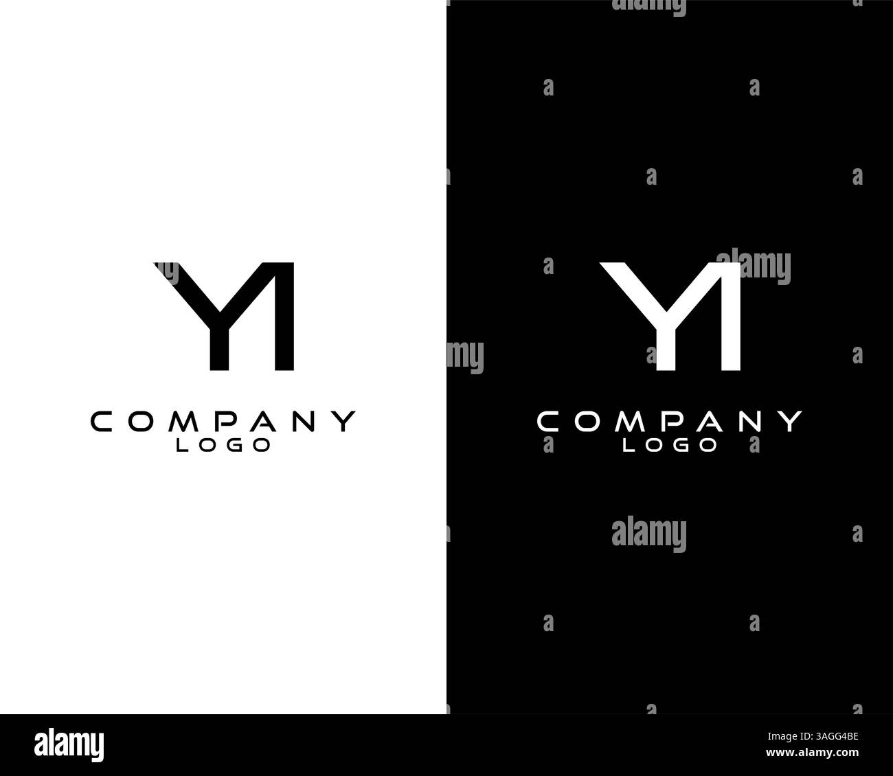 YI, IY modern letter logo design template vector . vector logo for ...