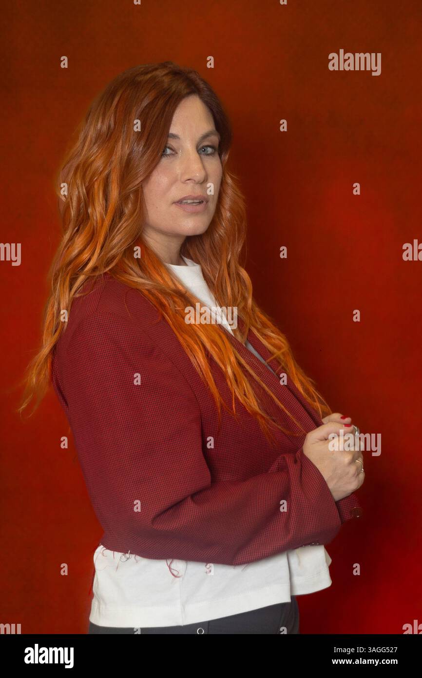 Singer Leire Martínez poses for Europa Press at the Sony Music offices ...