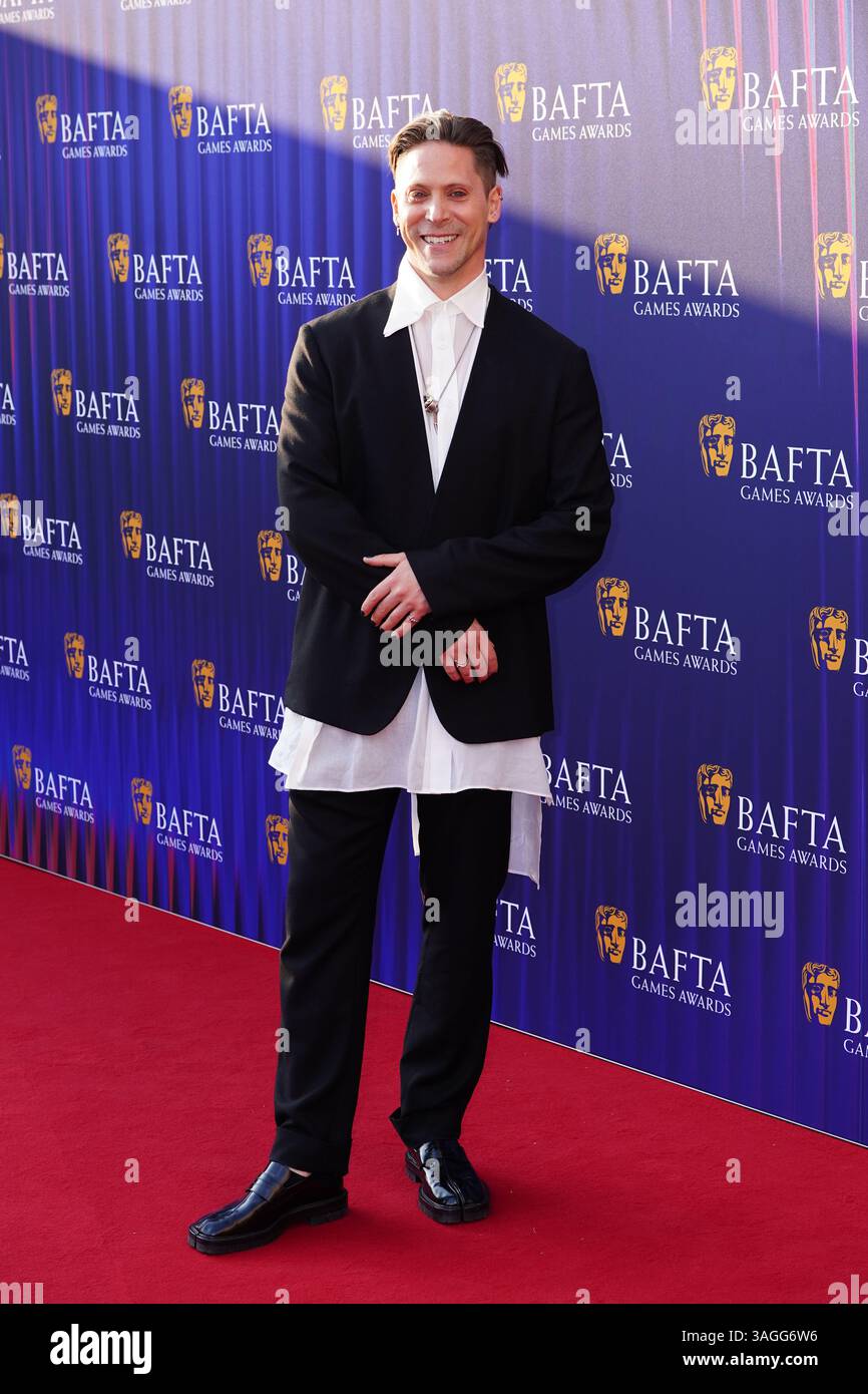 Neil Newbon at the Bafta Games Awards 2025, at Queen Elizabeth Hall ...