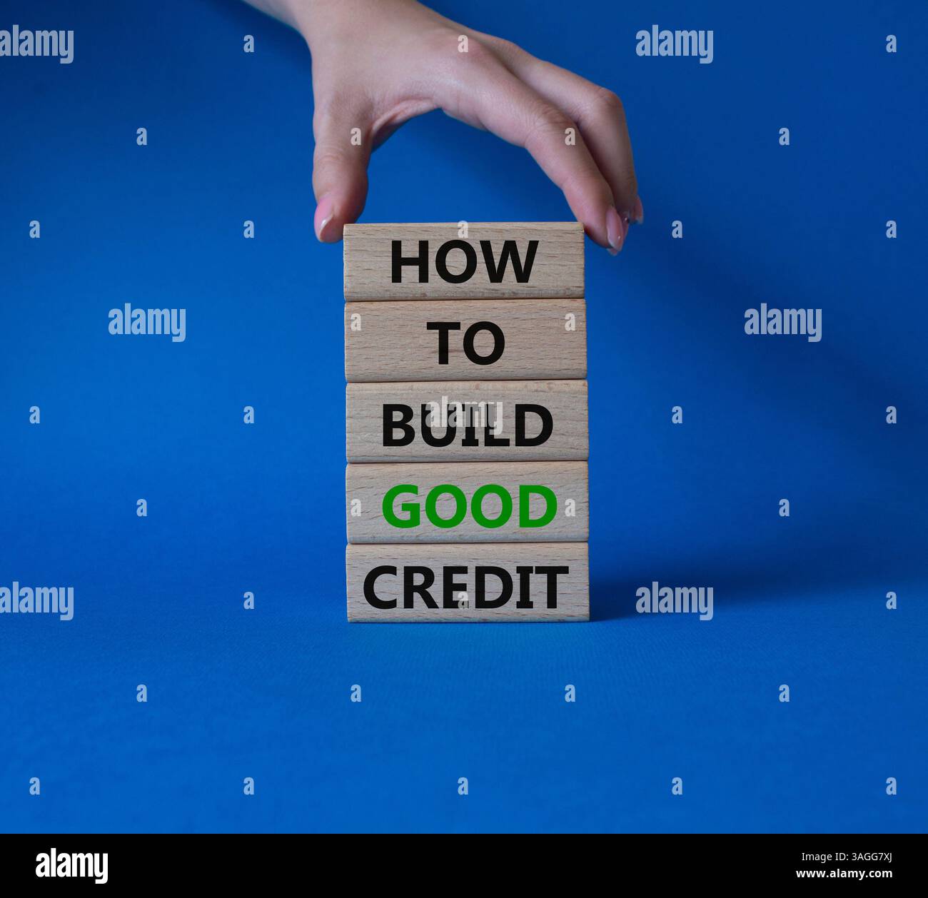 How to build good credit symbol. Concept words How to build good credit ...