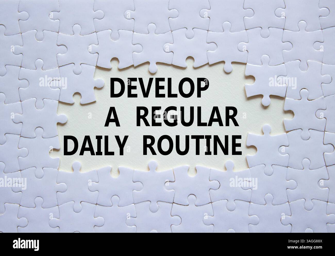Daily Routine Symbol Concept Words Develop A Regular Daily Routine On