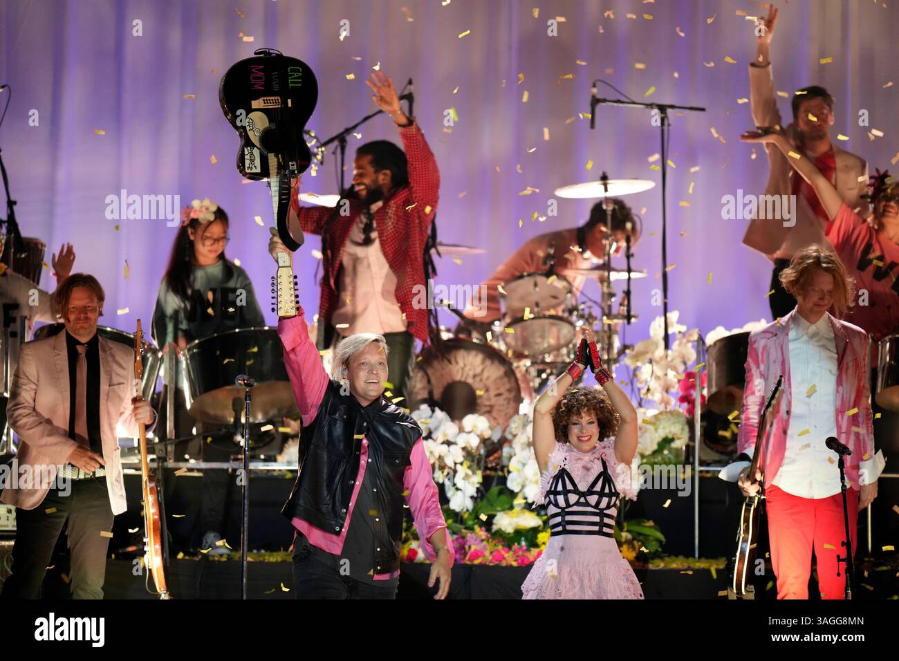 Arcade Fire perform during the Juno Awards in Toronto on Sunday, May 15 ...