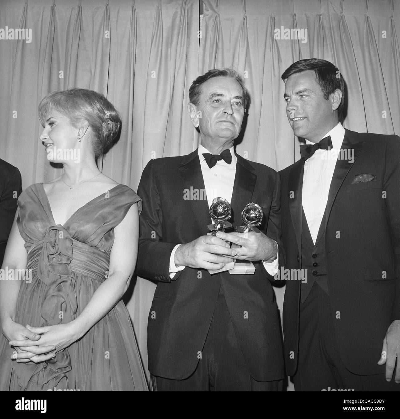 Actress Joanne Woodward, left, director David Lean, center and actor ...