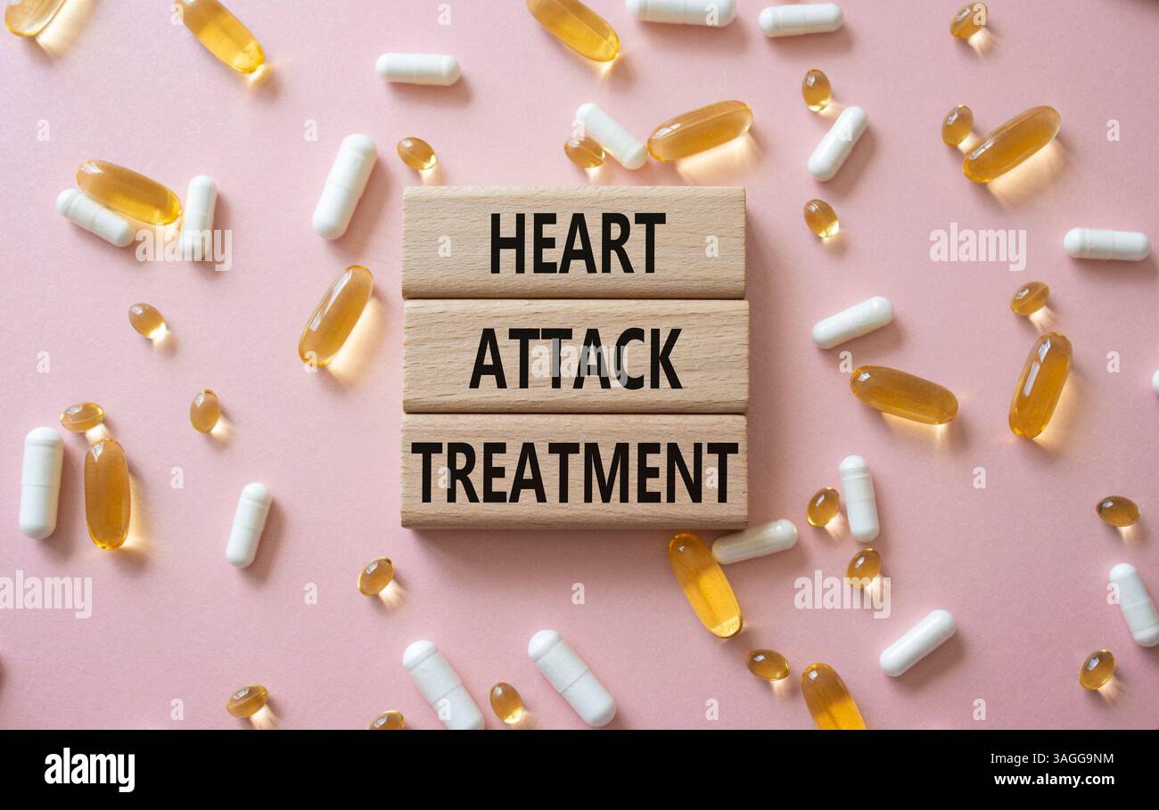 Heart Attack Treatment symbol. Concept word Heart Attack Treatment on ...