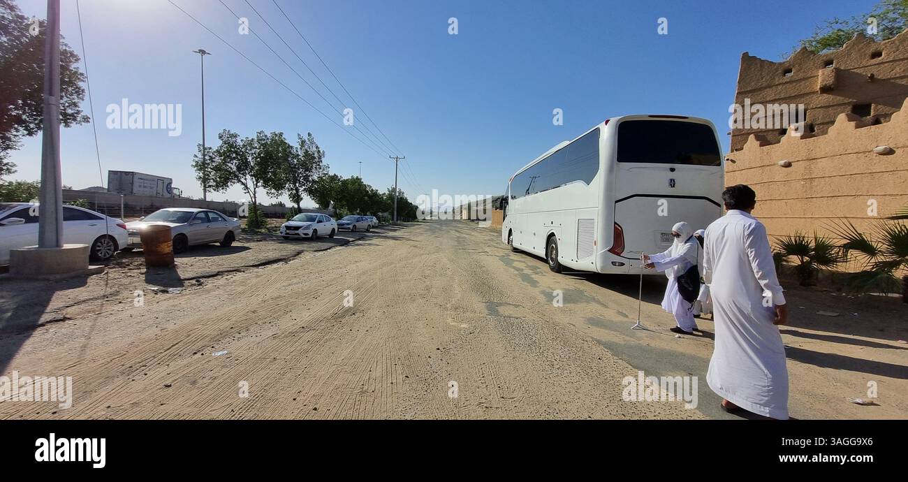Mecca, Saudi Arabia - December 28th, 2022: View of the street in front ...