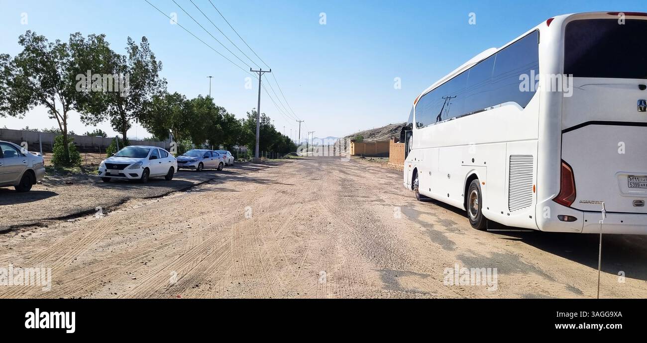 Mecca, Saudi Arabia - December 28th, 2022: View of the street in front ...